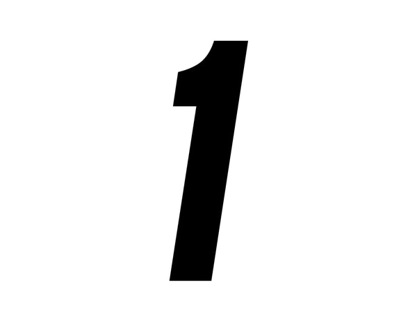 Slant Numbers - Select Size – ZeroNine Mfg. Co., Inc.